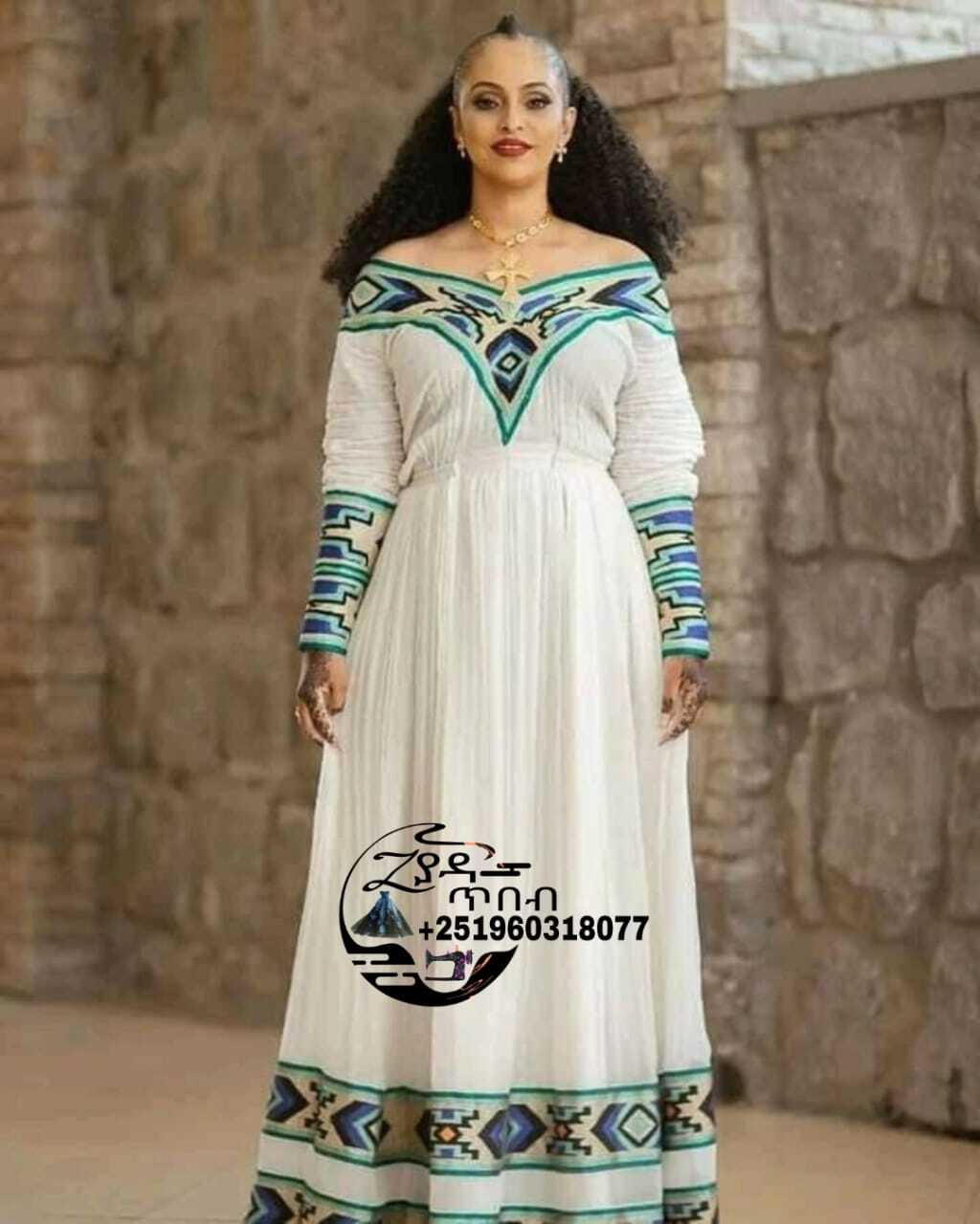 Eritrean and Ethiopian habesha traditional dress - East Afro Dress ...