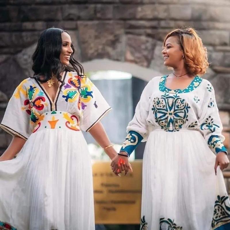 Eritrean and Ethiopian habesha traditional dress / 1 - East Afro Dress ...